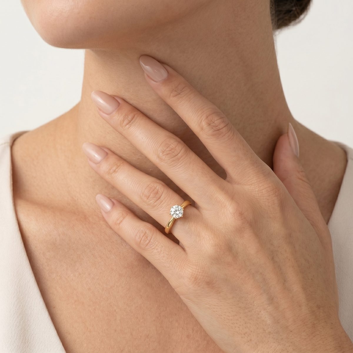 Eternal Spark Diamond Ring In Yellow Gold – Princess Jewellery